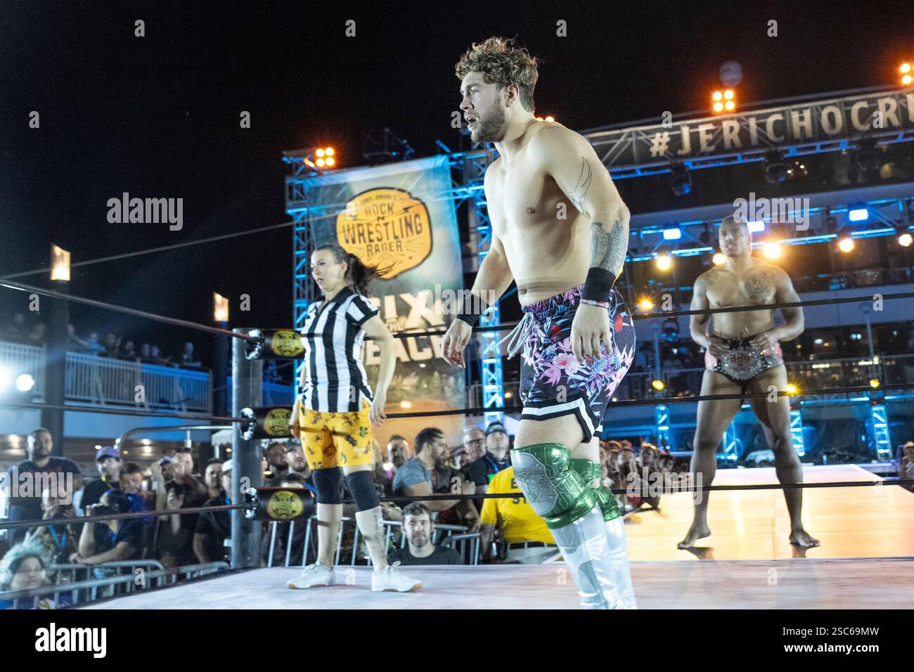 Will Ospreay is seen during Chris Jericho's Rock 'N' Wrestling Rager at ...