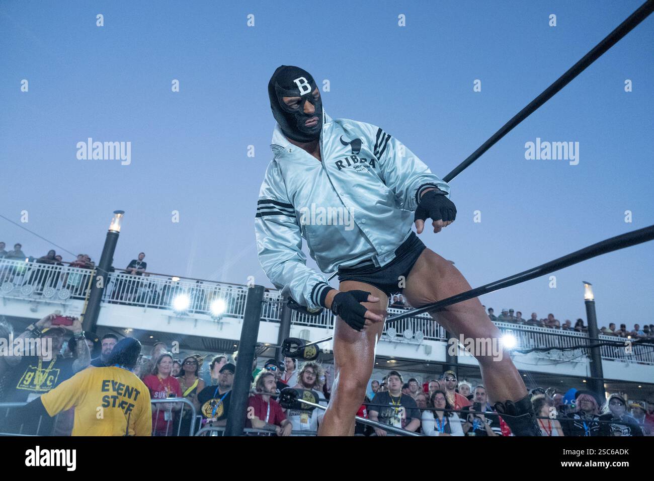 The Masked Brother is seen during Chris Jericho's Rock 'N' Wrestling ...