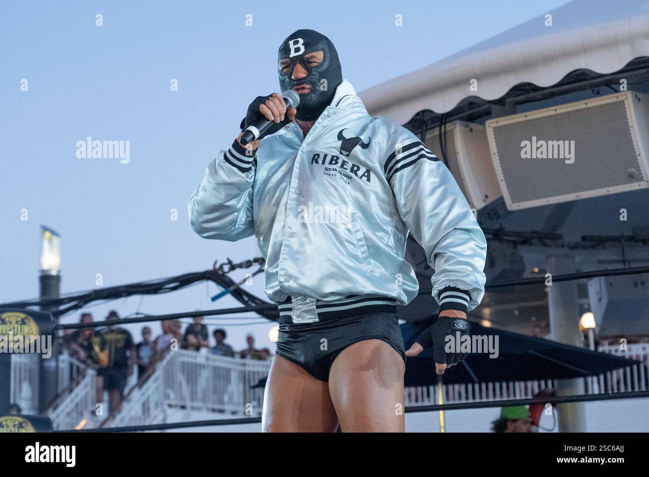 The Masked Brother is seen during Chris Jericho's Rock 'N' Wrestling ...