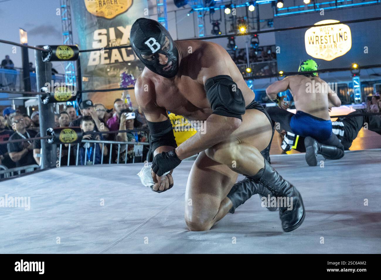 The Masked Brother is seen during Chris Jericho's Rock 'N' Wrestling ...