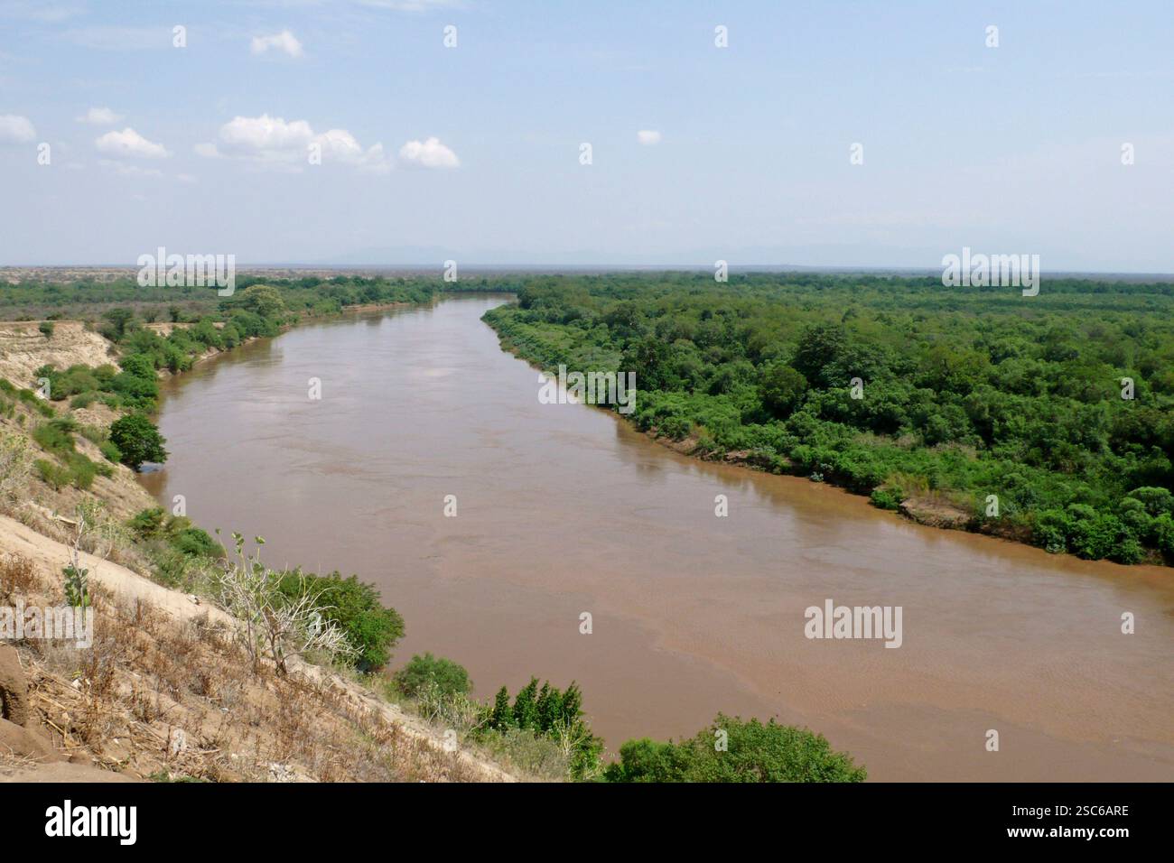 View of the Omo River (qercio-ethiopia Stock Photo - Alamy
