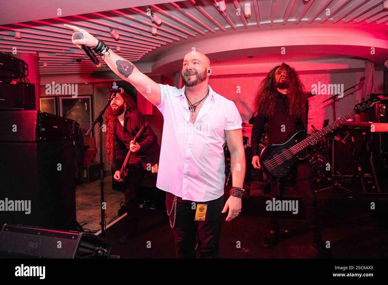 Brendan Shane of The Nocturnal Affair performs during Chris Jericho's ...