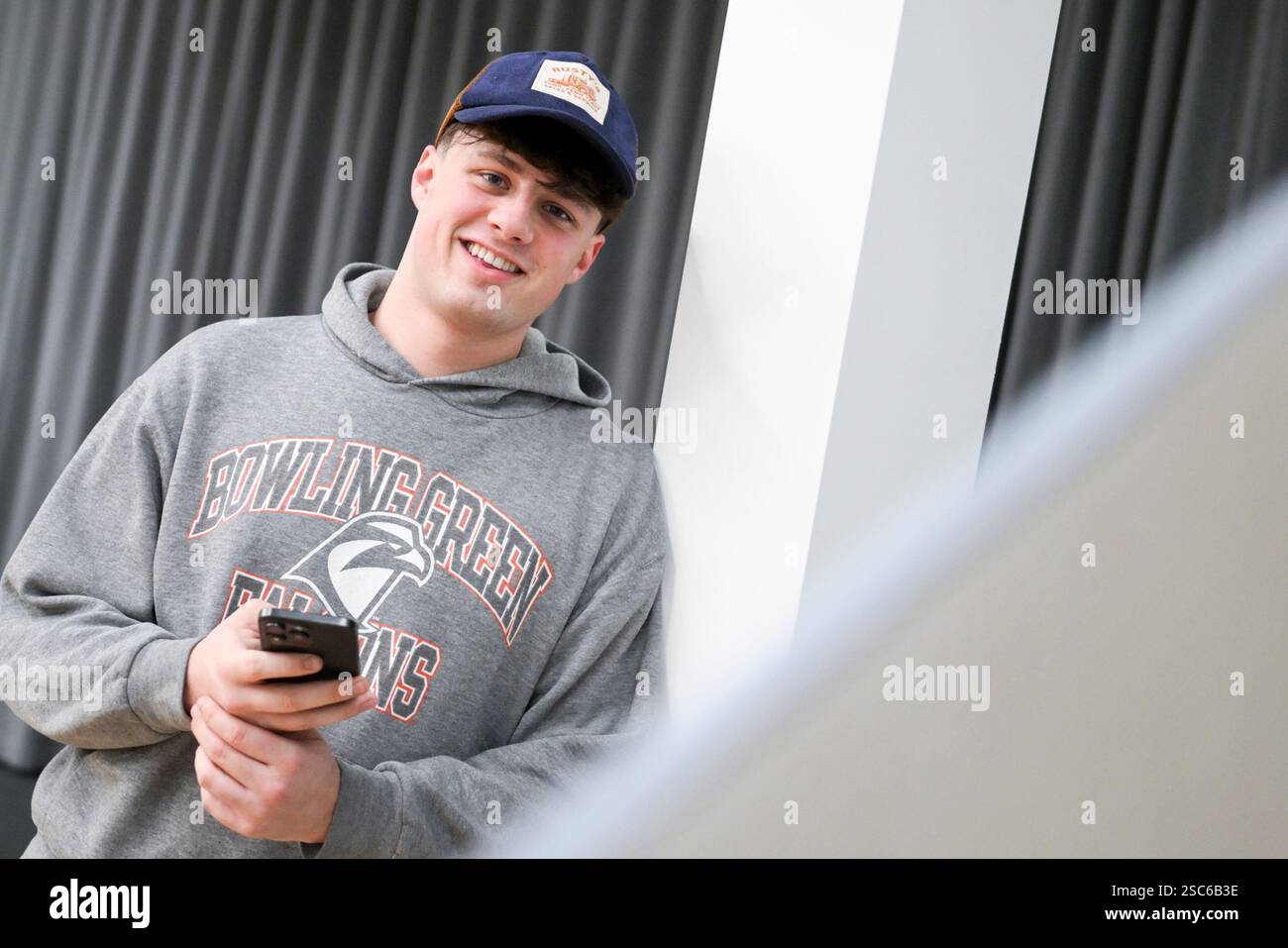 Berlin, Germany. 30th Jan, 2025. Influencer and actor Lukas White before the recording of the ...