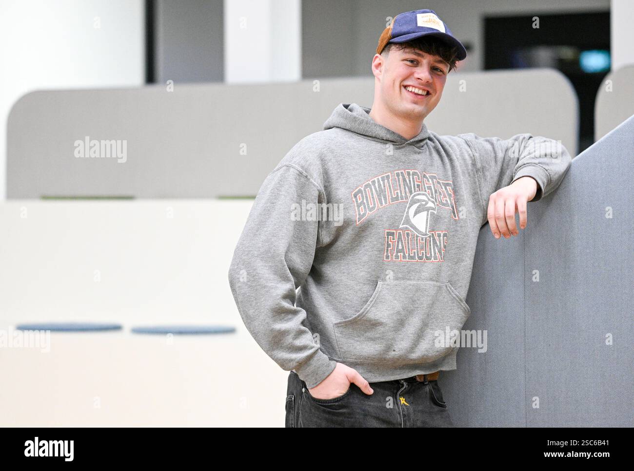 Berlin, Germany. 30th Jan, 2025. Influencer and actor Lukas White before the recording of the ...