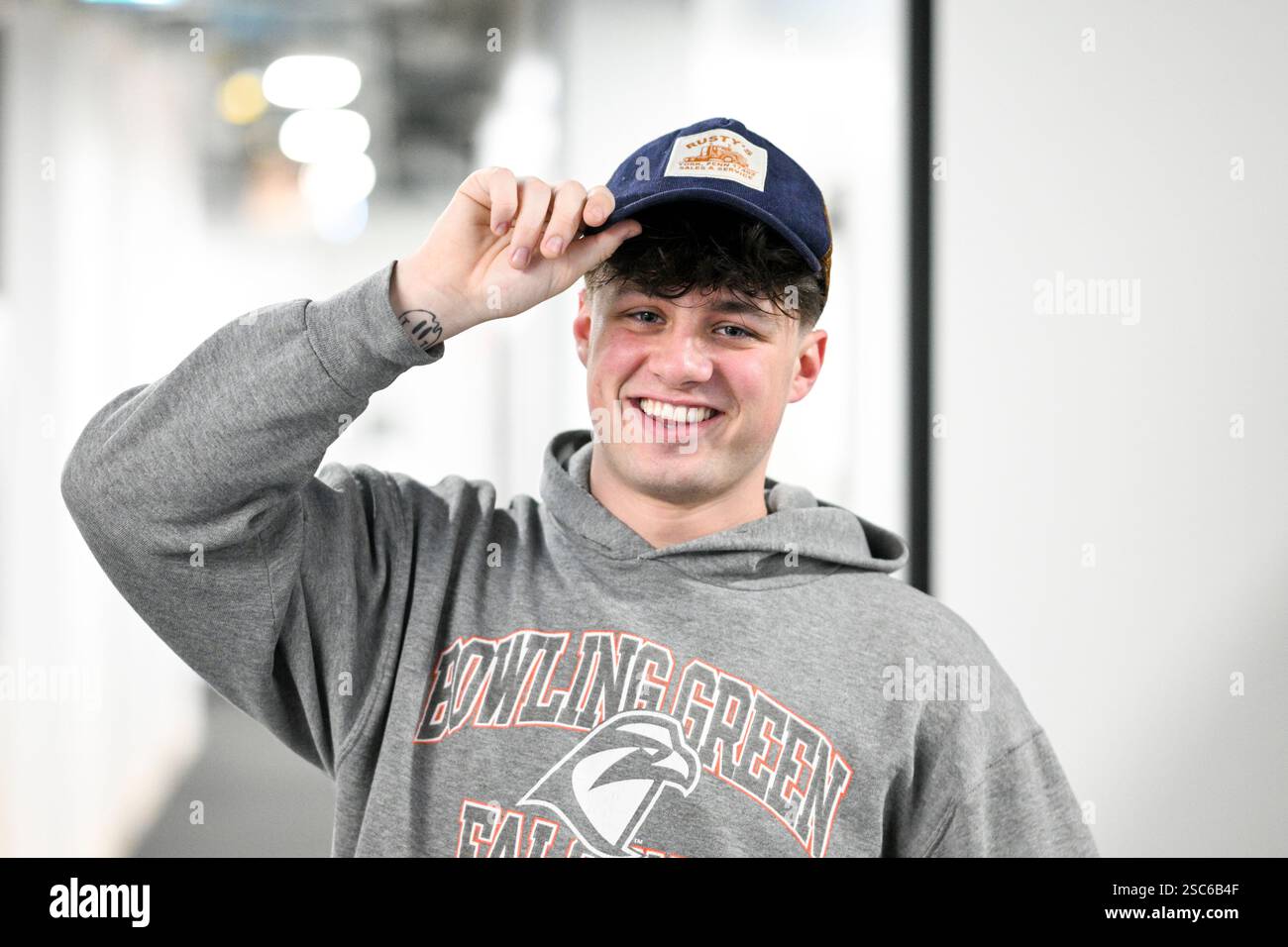 Berlin, Germany. 30th Jan, 2025. Influencer and actor Lukas White before the recording of the ...