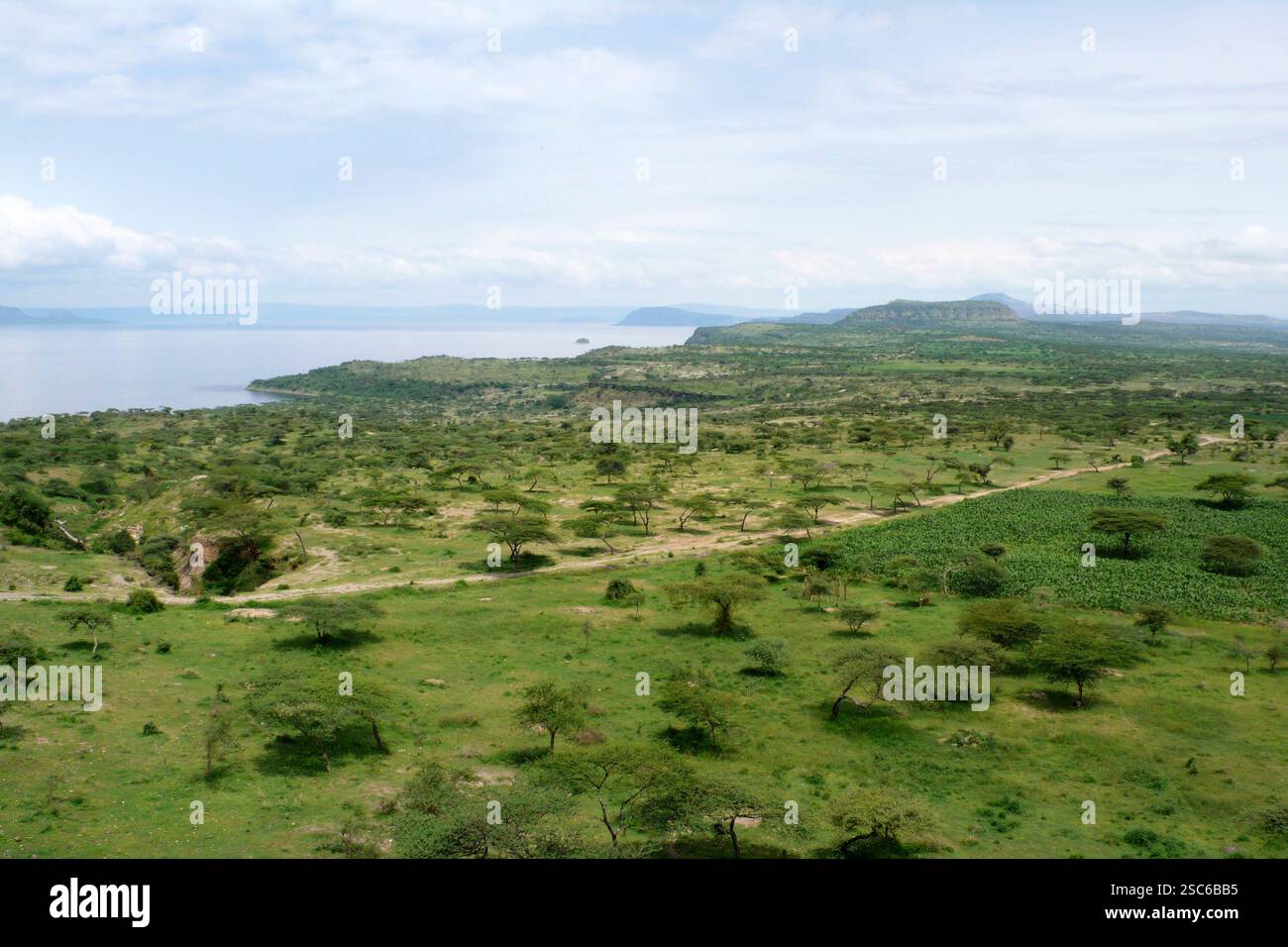 African landscape (around Lake Langano Stock Photo - Alamy