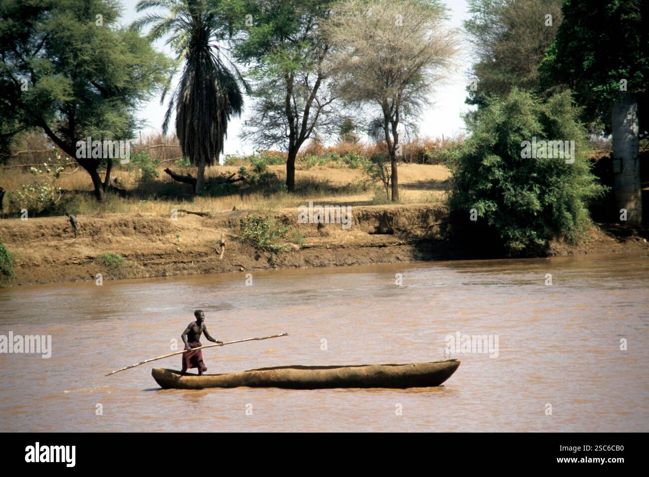 Africa. Ethiopia. Omo Valley. Daily Life On The Omo River Near Omorate ...