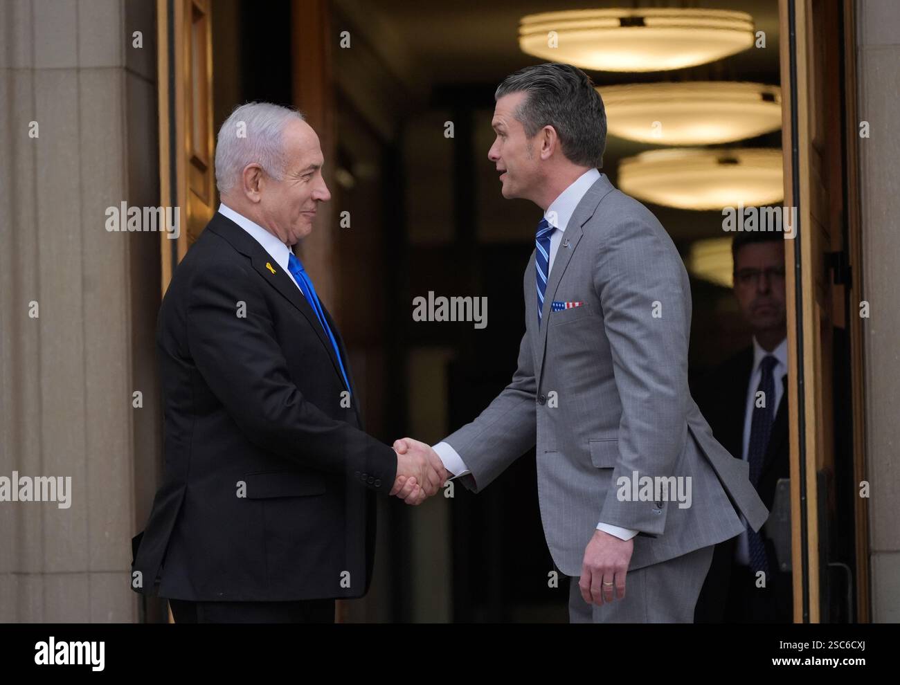 Secretary of Defense Pete Hegseth, welcomes Israeli Prime Minister ...
