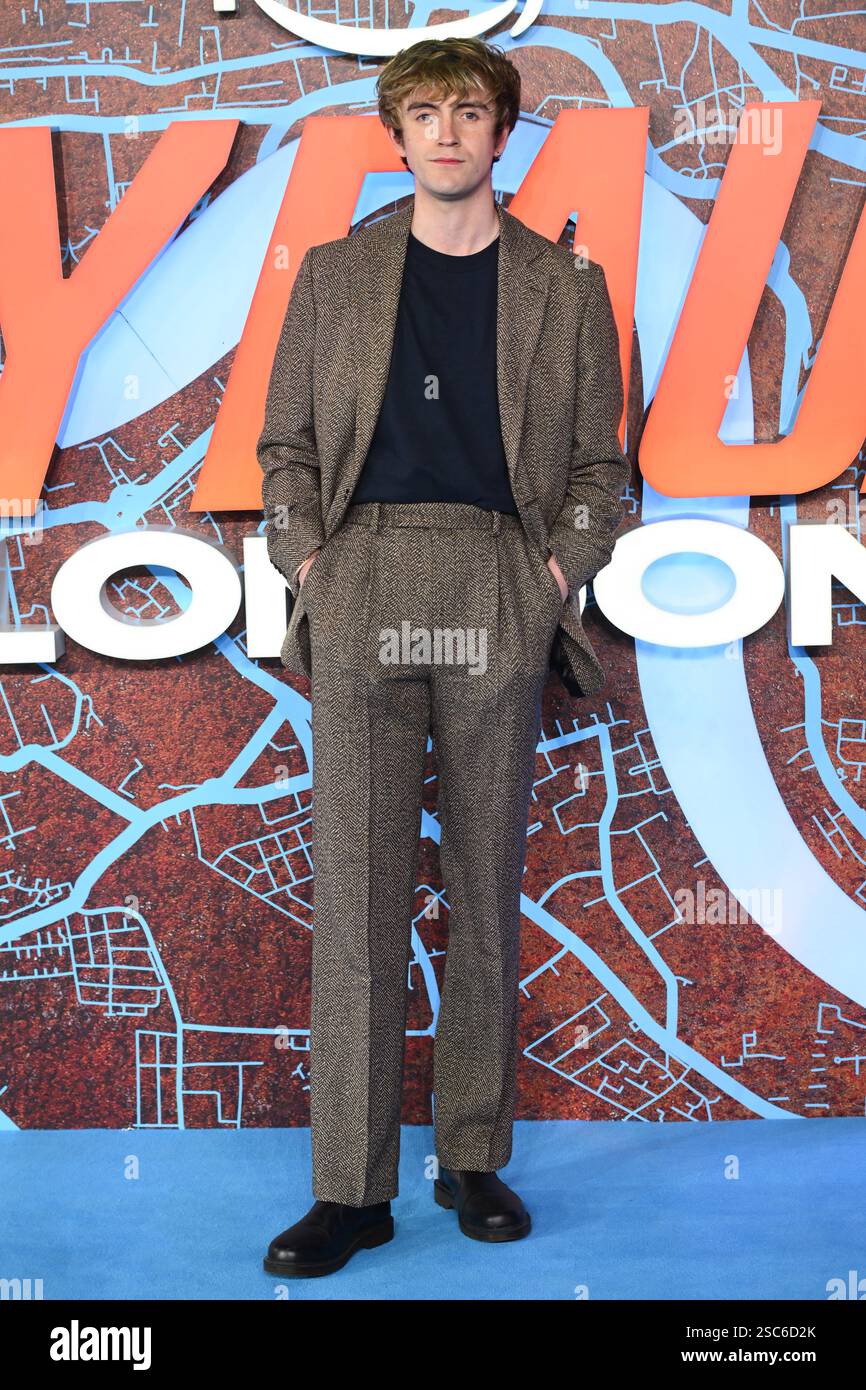 London, UK. 5 February 2025. Tommy Belshaw attending the UK premiere of ...