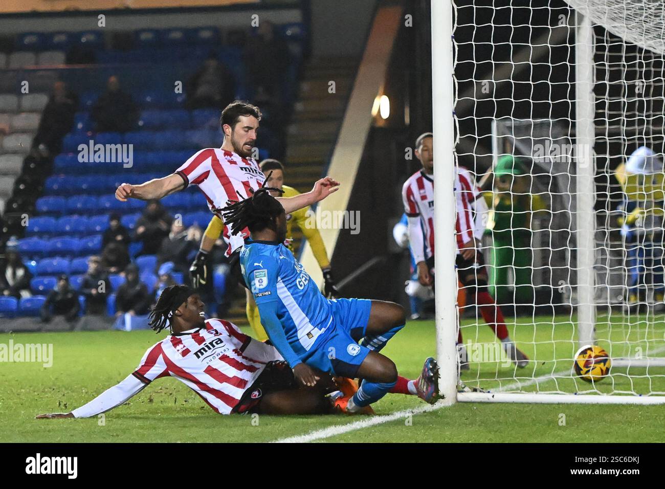 Abraham Odoh (10 Peterborough United) scores 2nd goal 2-2 during the ...
