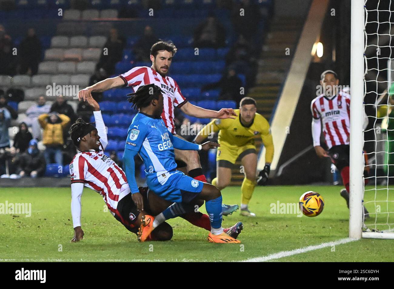 Abraham Odoh (10 Peterborough United) scores 2nd goal 2-2 mduring the ...