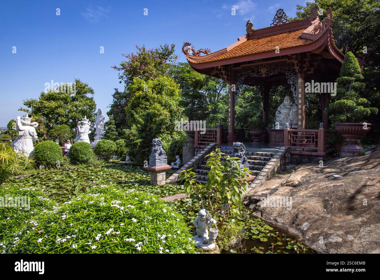 Buddha figures in the temples of Nui Sam on Mount Sam, Nui Sam, Chau ...