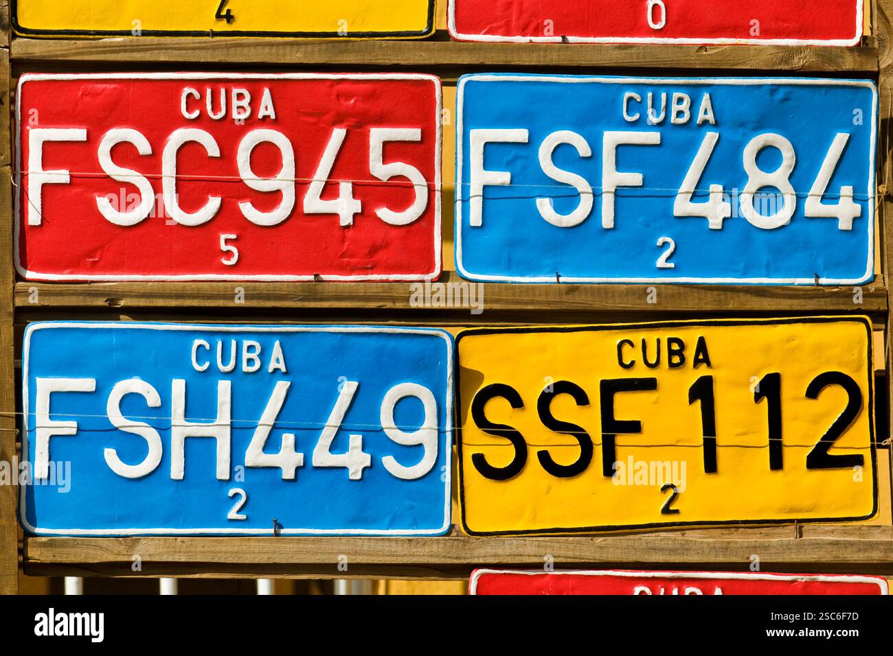 Cuba. Trinidad. Car Plate Stock Photo - Alamy