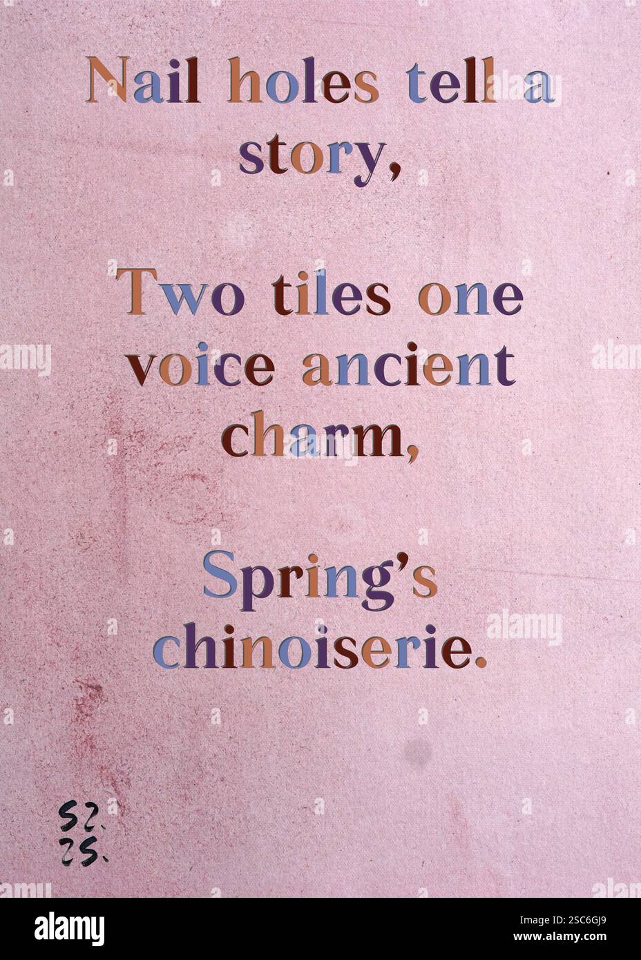 Nail holes tell a story, Two tiles one voice ancient charm, Spring's ...