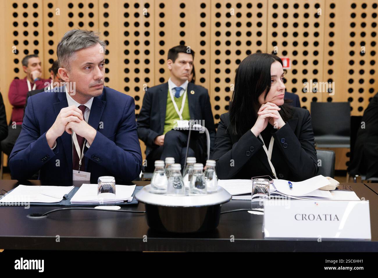 Kranj, Slovenia. 05th Feb, 2025. Marija Vu?kovi?, the Minister for ...