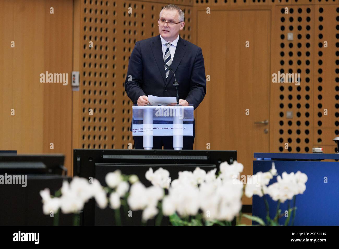 Kranj, Slovenia. 05th Feb, 2025. Bojan Kumer, Minister of the ...