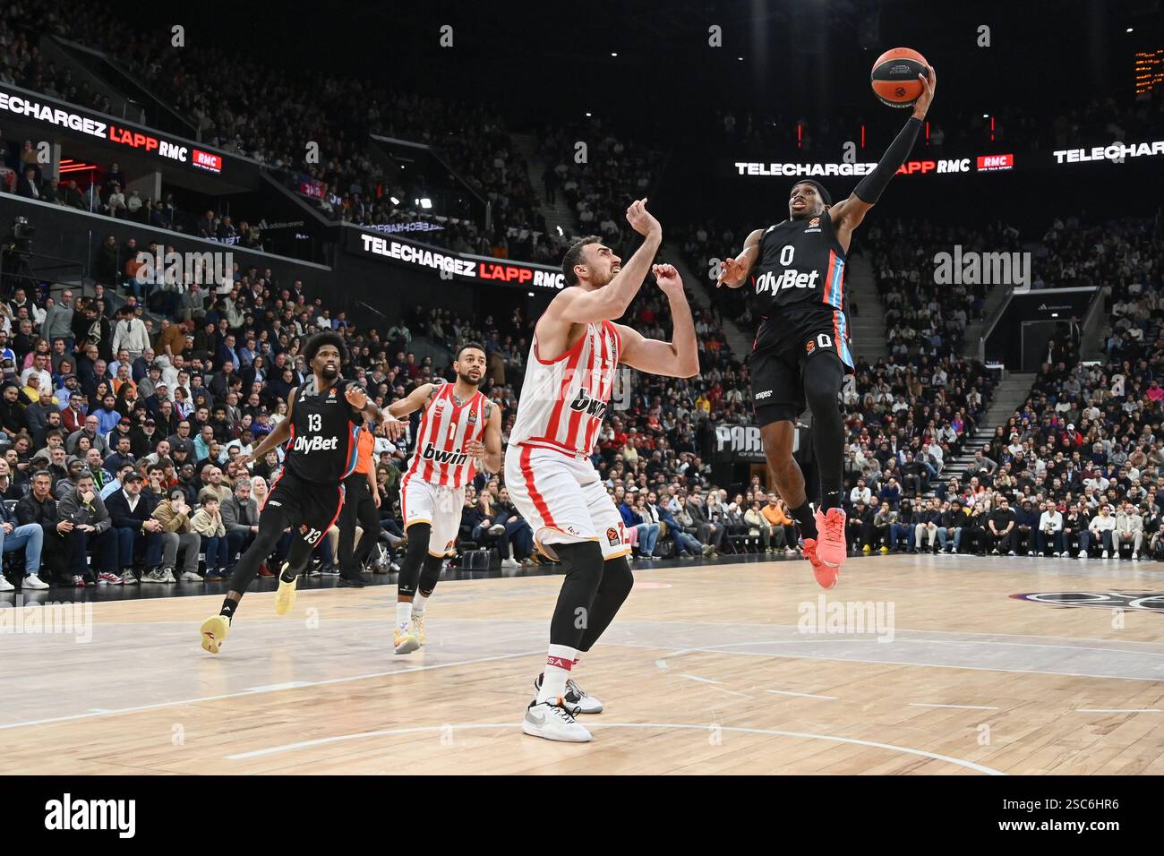 T.J. Shorts II (PG) #0 the Euroleague match between Paris Basket and ...