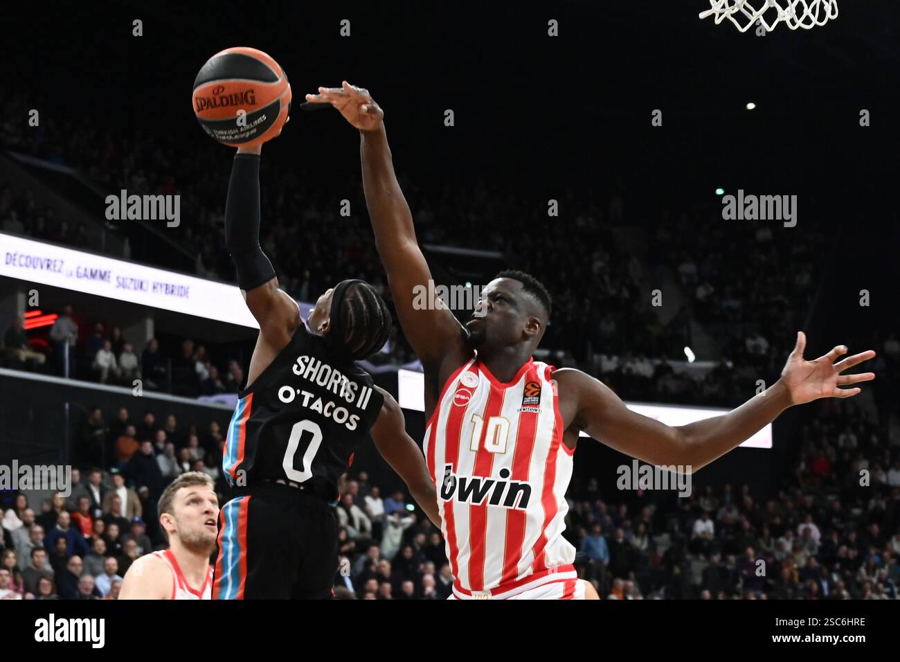 T.J. Shorts II (PG) #0 the Euroleague match between Paris Basket and ...