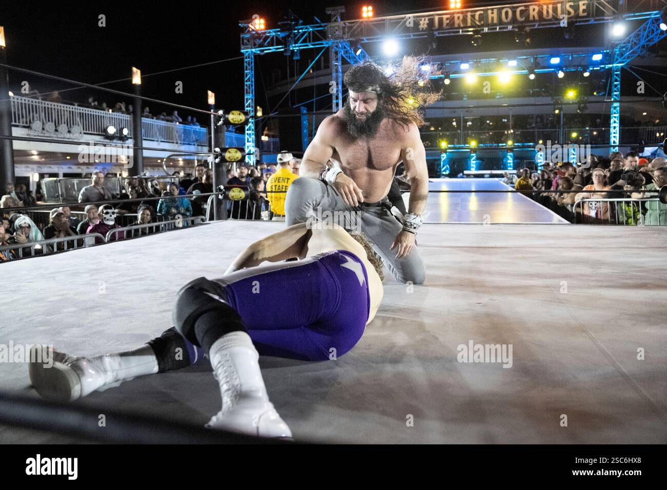 Elijah is seen during Chris Jericho's Rock 'N' Wrestling Rager at Sea ...
