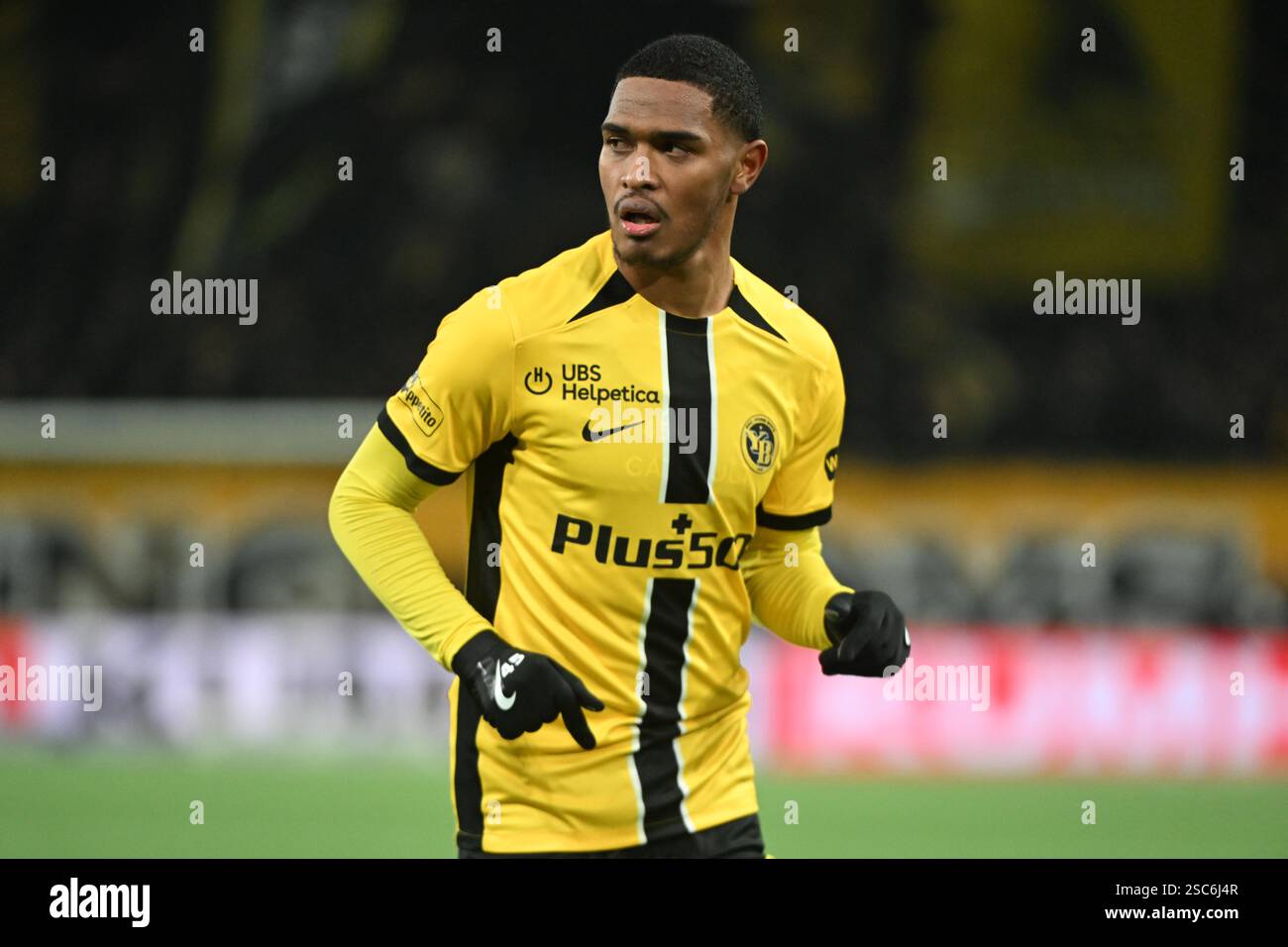 05.02.2025, Bern, Wankdorf Stadium, Super League: BSC Young Boys - Yverdon Sport FC, #45 Rayan ...
