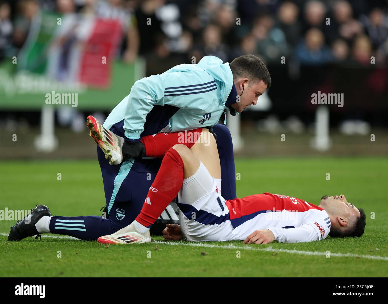 Newcastle Upon Tyne, UK. 5th Feb, 2025. Gabriel Martinelli of Arsenal ...