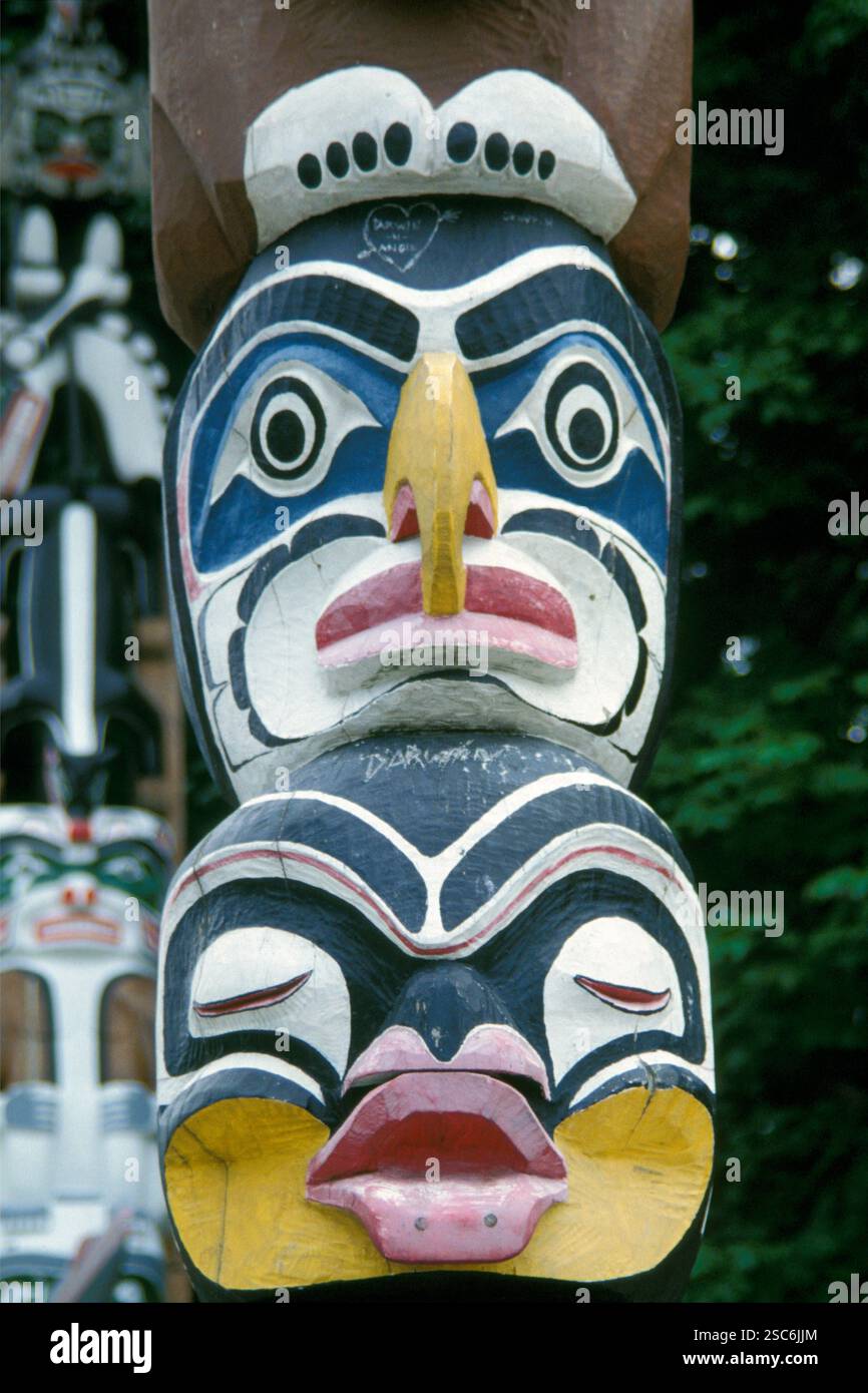Canada. Vancouver British Columbia Canada Totem Pole Park Forest Indian ...
