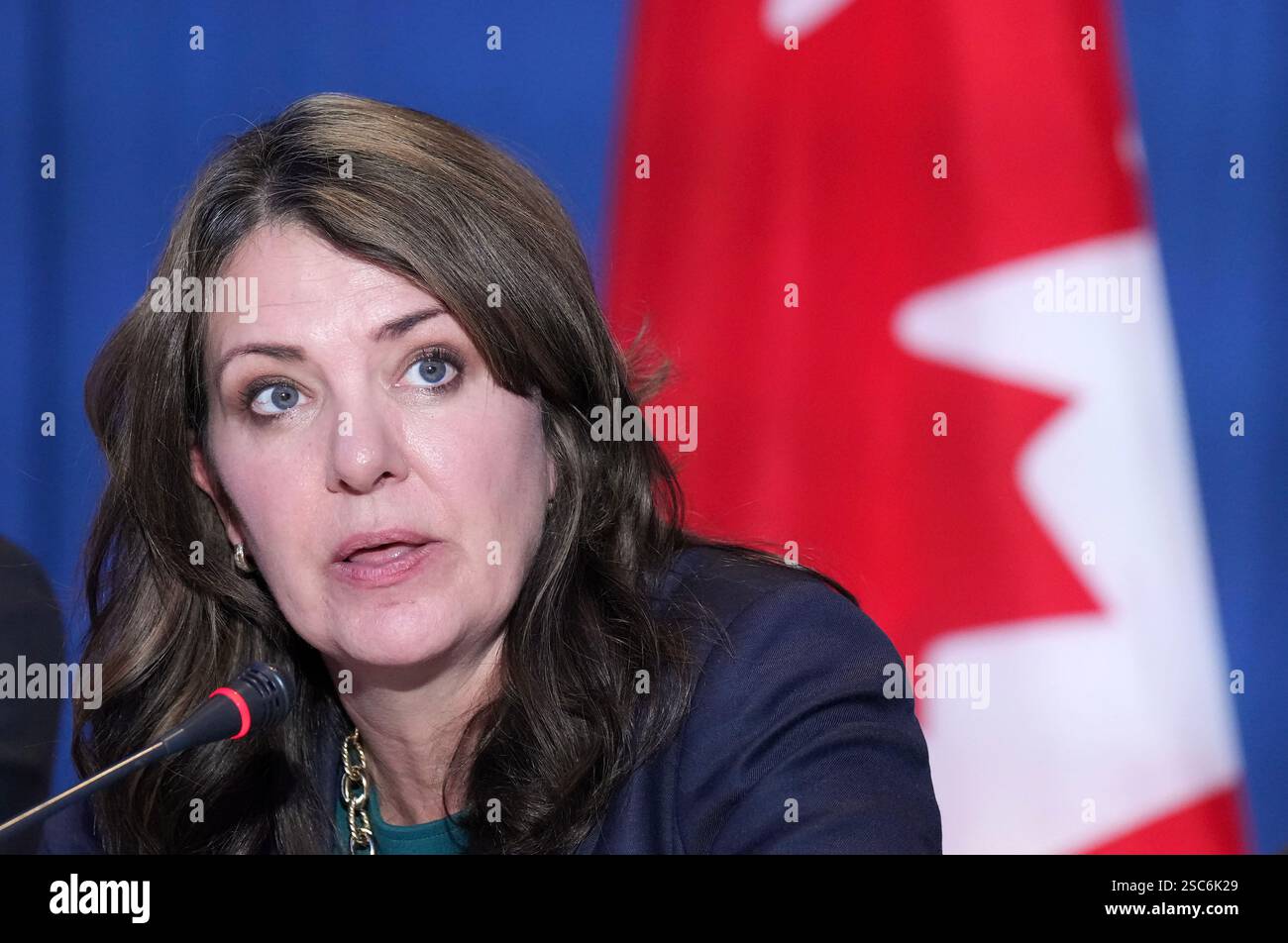 Toronto, Canada. 16th Dec, 2024. Alberta Premier Danielle Smith speaks ...