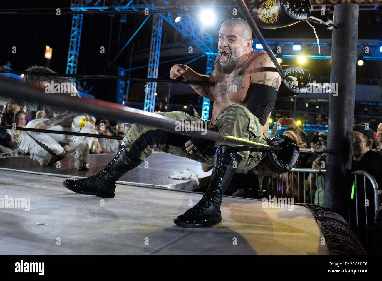 Mark Briscoe is seen during Chris Jericho's Rock 'N' Wrestling Rager at ...