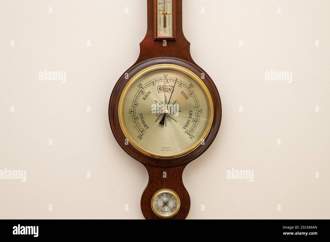 Barometer mounted on wall hi-res stock photography and images - Alamy