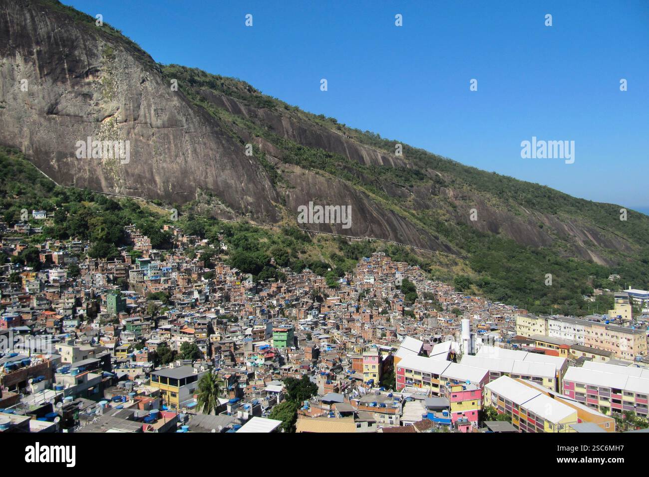 Brazil. Rio De Janeiro. Favela of Rochina Stock Photo - Alamy