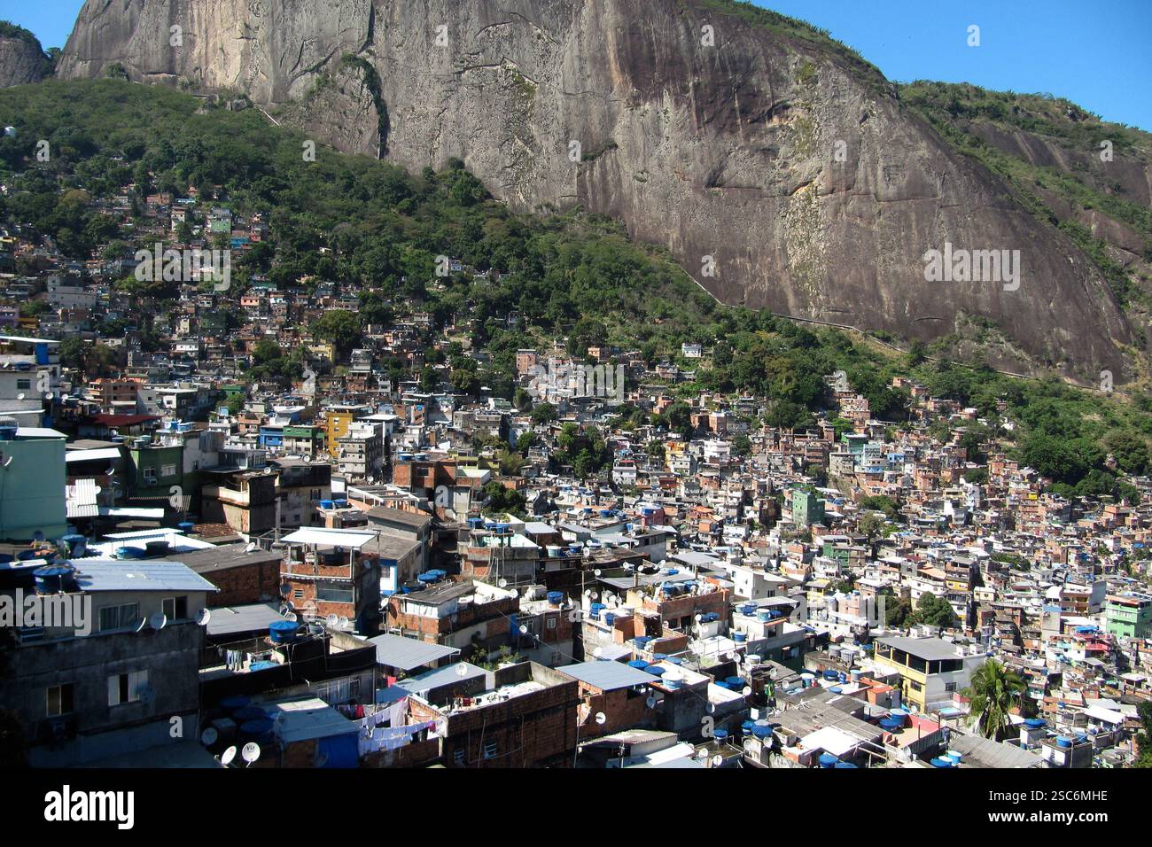 Brazil. Rio De Janeiro. Favela of Rochina Stock Photo - Alamy