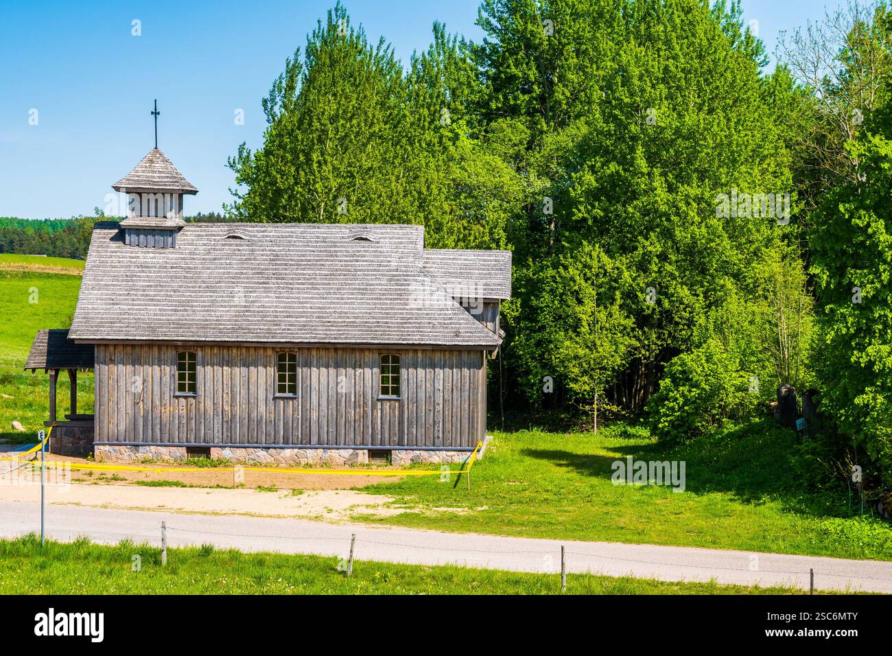 Old orthodox wooden church in Suwalski Ladscape Park, Podlasie, Poland ...