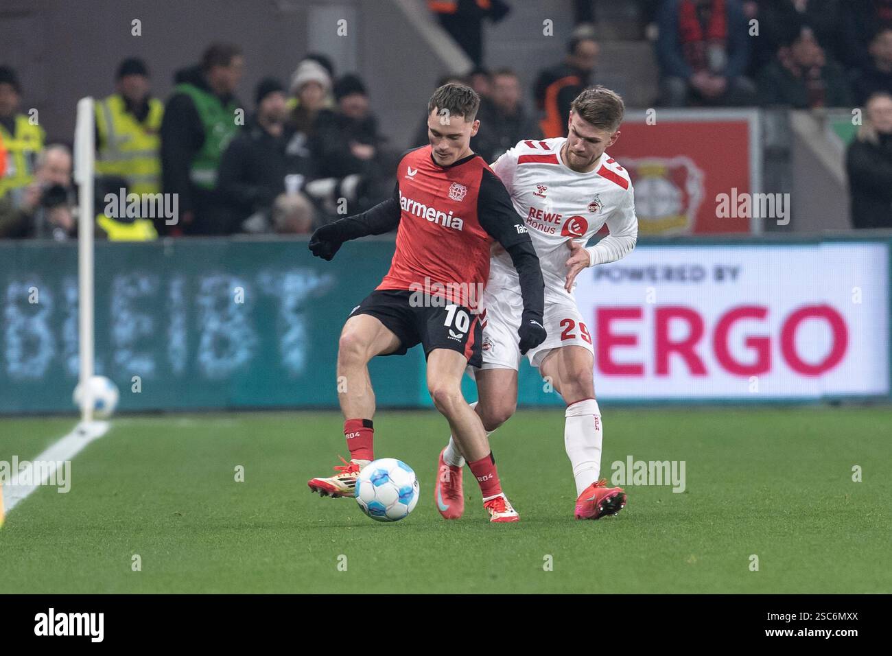 05.02.2025, Leverkusen, BayArena, GER, DFB Pokal, Viertelfinale Bayer04 Leverkusen vs 1. FC Köln ...