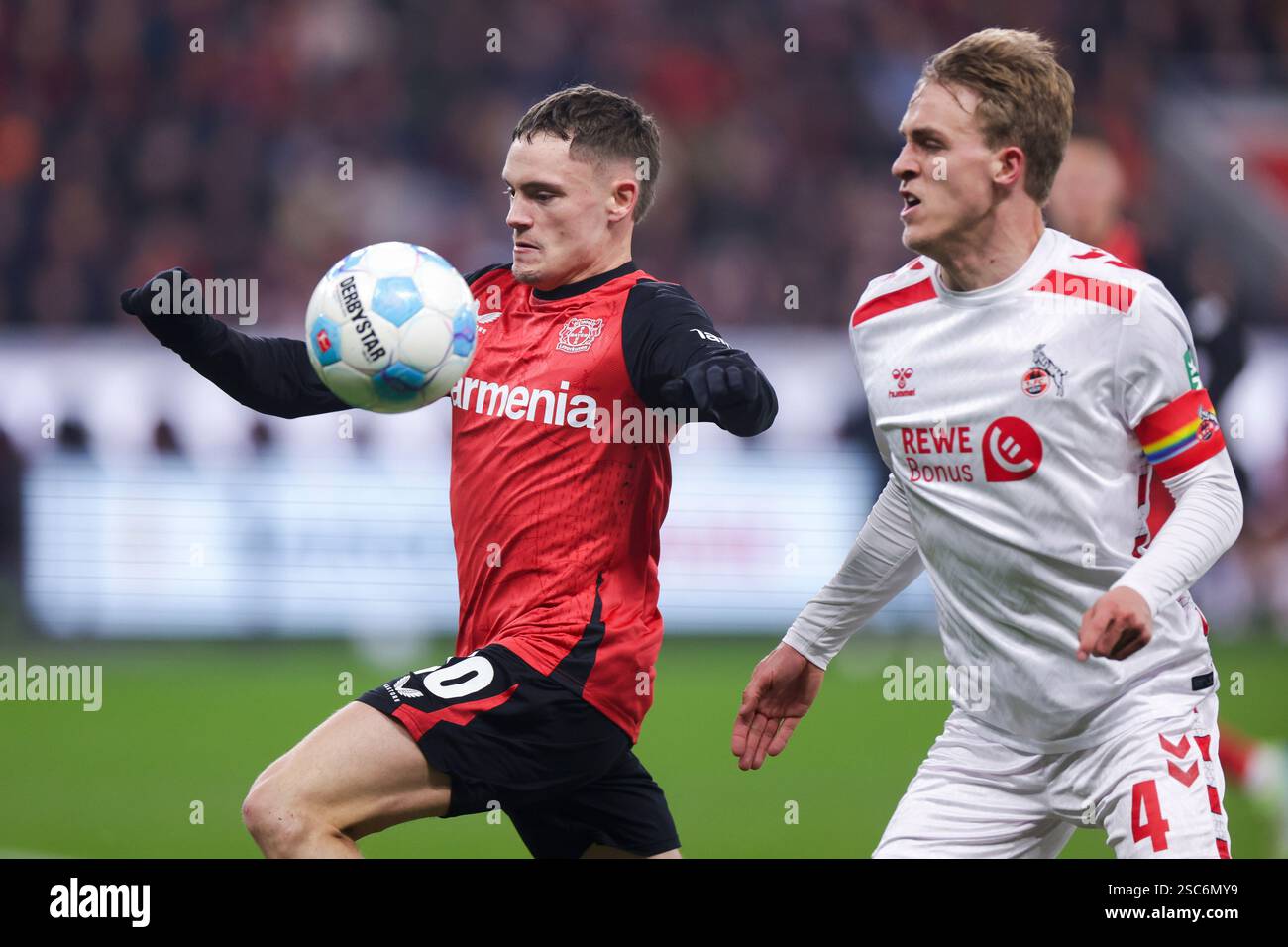Leverkusen, Deutschland. 05th Feb, 2025. 05.02.2025, Viertelfinale im DFB-Pokal zwischen Bayer ...