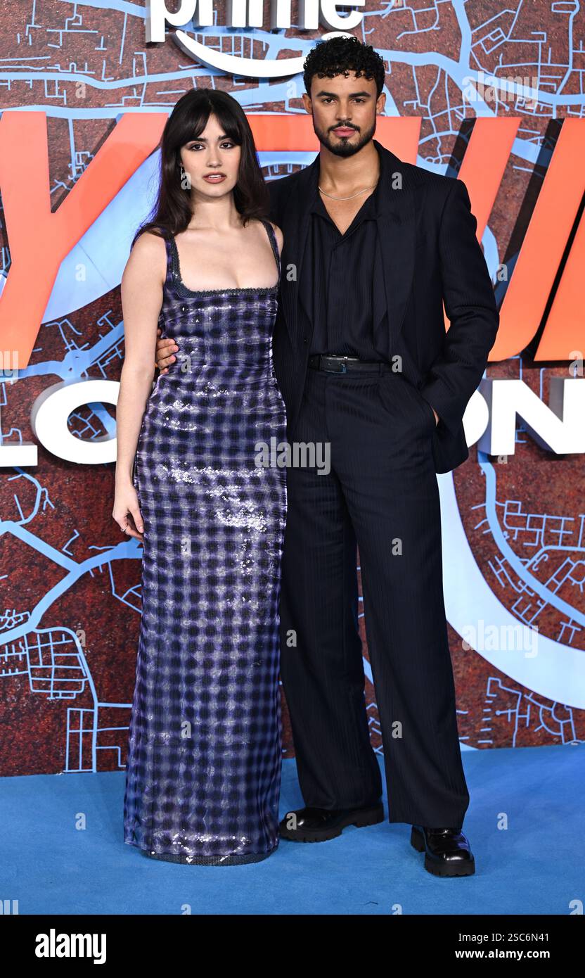 London, UK. February 5th, 2025. Asha Banks and Matthew Broome arriving at the My Fault: London ...