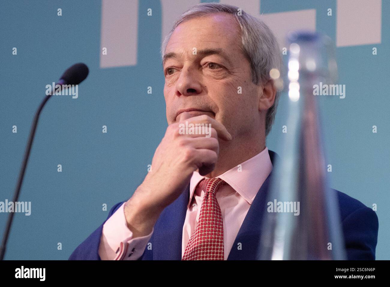 London, UK. 05 Feb 2025. Nigel Farage - Reform UK Leader at Reform UK's ...