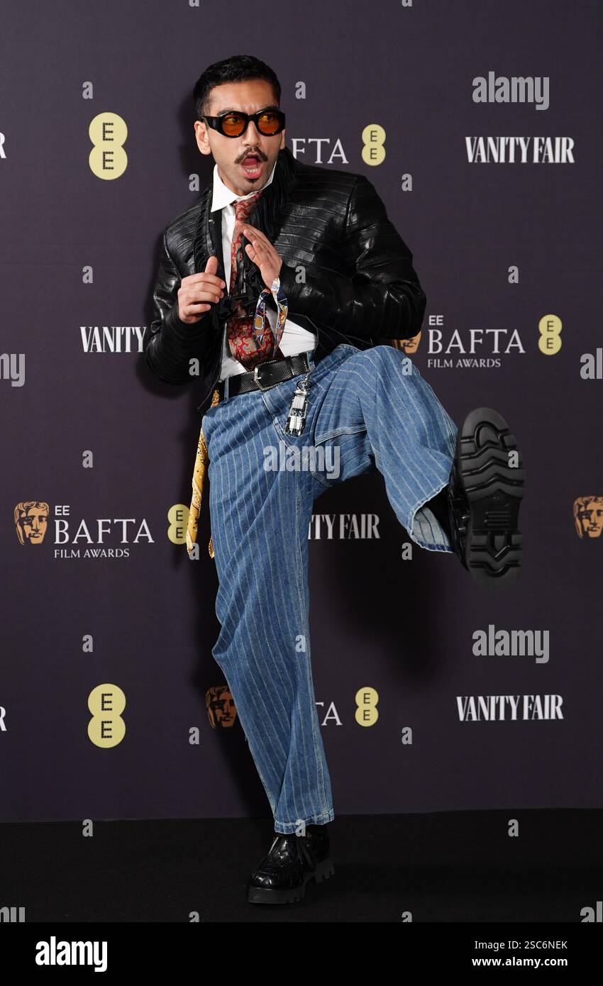 Nominee Nabhaan Rizwan attending the Vanity Fair EE Rising Star party ...