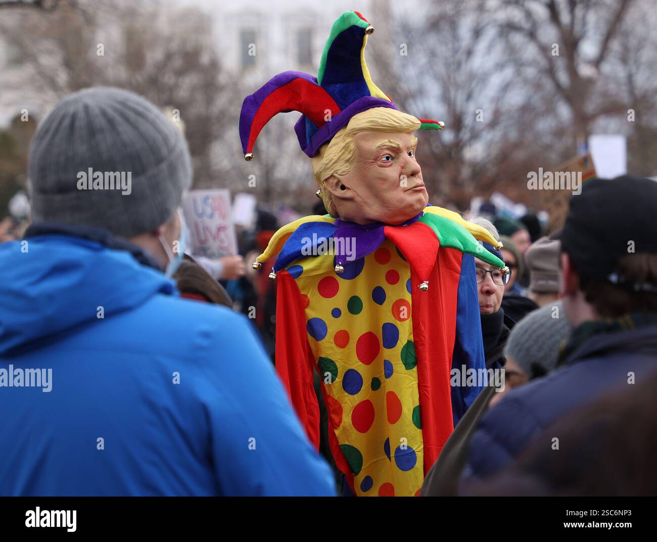 Washington Dc, Virginia, USA. 5th Feb, 2025. An effigy of US President ...