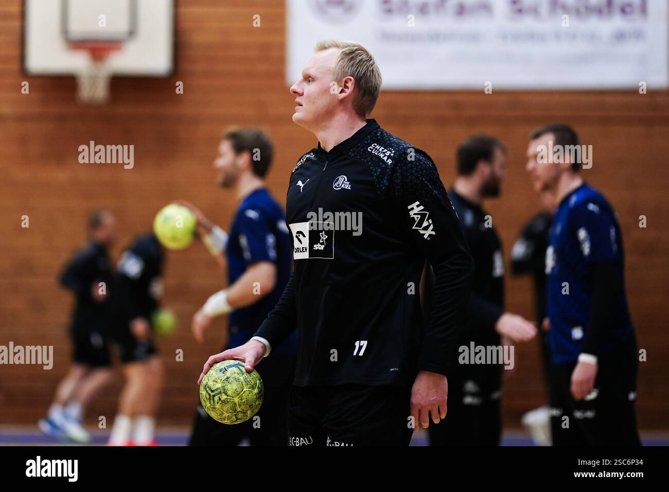 Patrick Wiencek (THW Kiel, #17) GER, HSG Wagrien vs. THW Kiel, Handball, Freundschaftsspiel ...