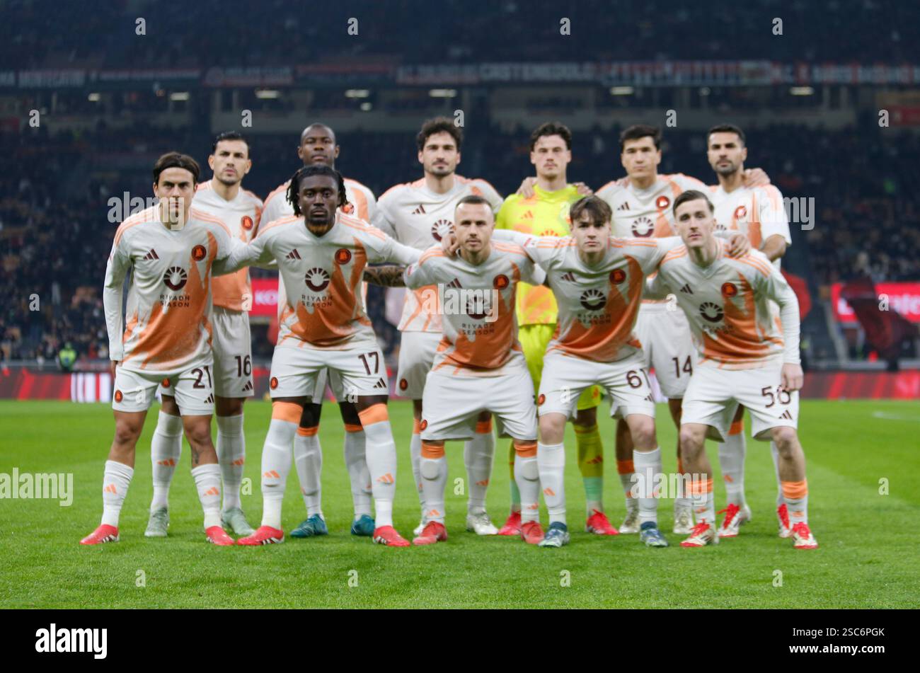 San Siro, Milan, Italy. 05th Feb, 2025. AS Roma team picture during the ...