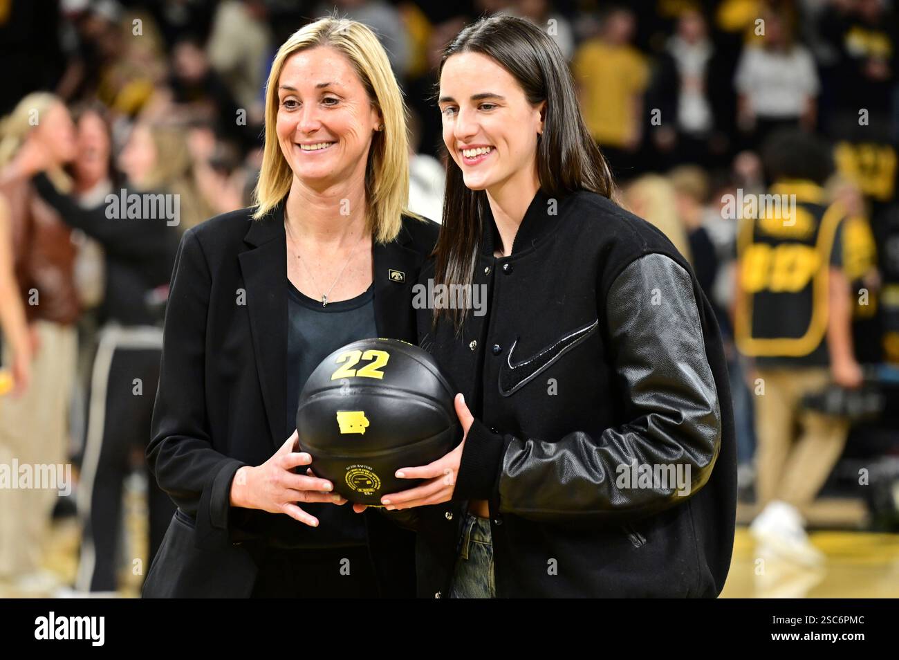 IOWA CITY, IA - FEBRUARY 02: Iowa athletic director Beth Goetz is shown ...