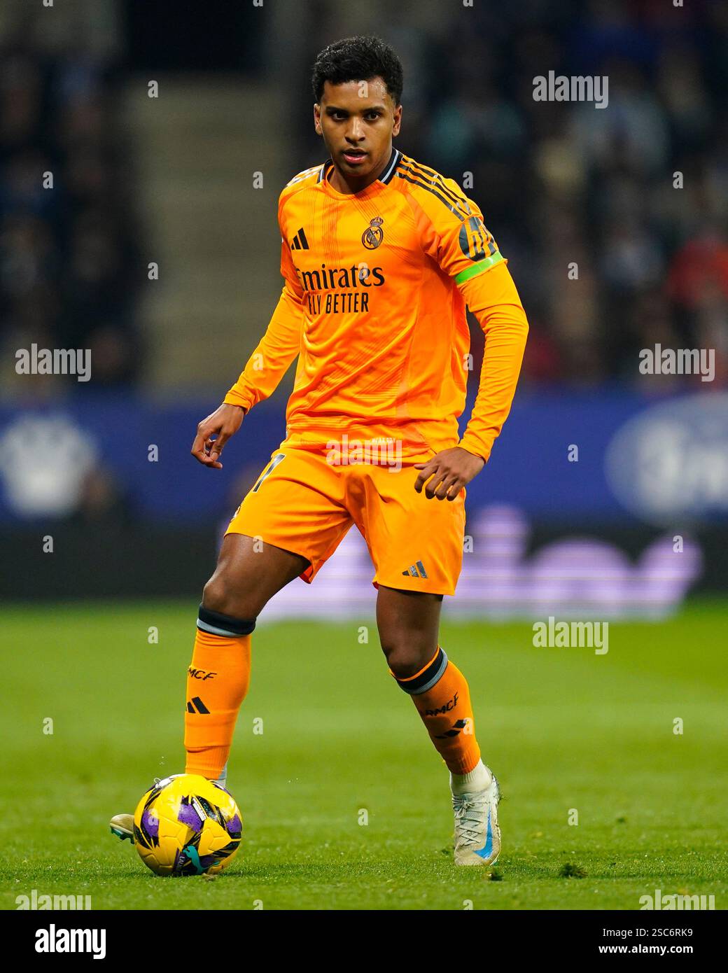 Barcelona, Spain. 01st Feb, 2025. Rodrygo Goes of Real Madrid during ...