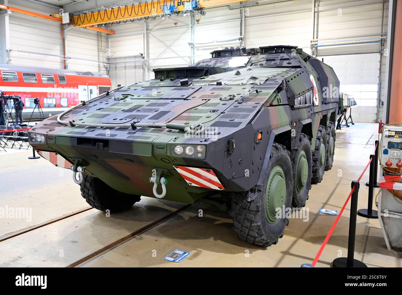 Das Gepanzerte Transport-Kraftfahrzeug, kurz GTK Boxer bei einem ...