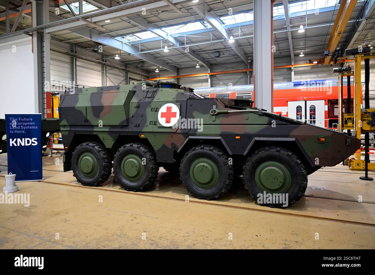 Das Gepanzerte Transport-Kraftfahrzeug, kurz GTK Boxer bei einem ...