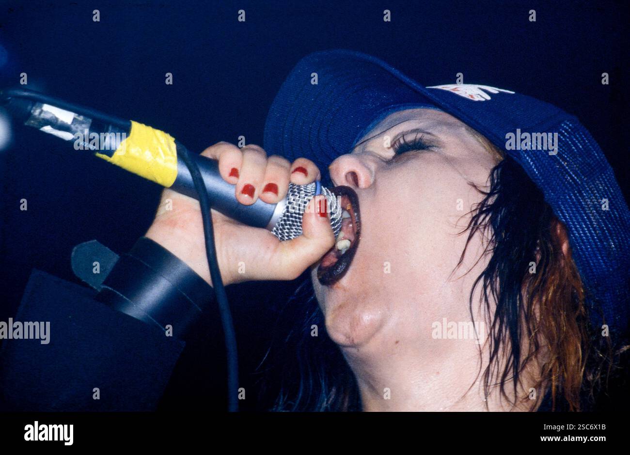 MY RUIN, FIRST TOUR, READING FESTIVAL, 1999: Singer Tairrie B of the ...