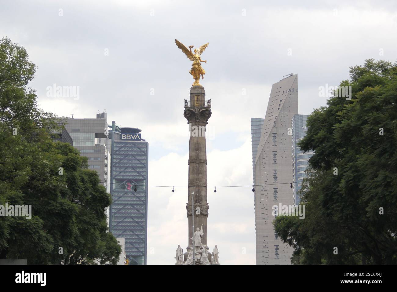 Mexico City, Mexico - Aug 23 2023: The Angel of Independence Monument ...