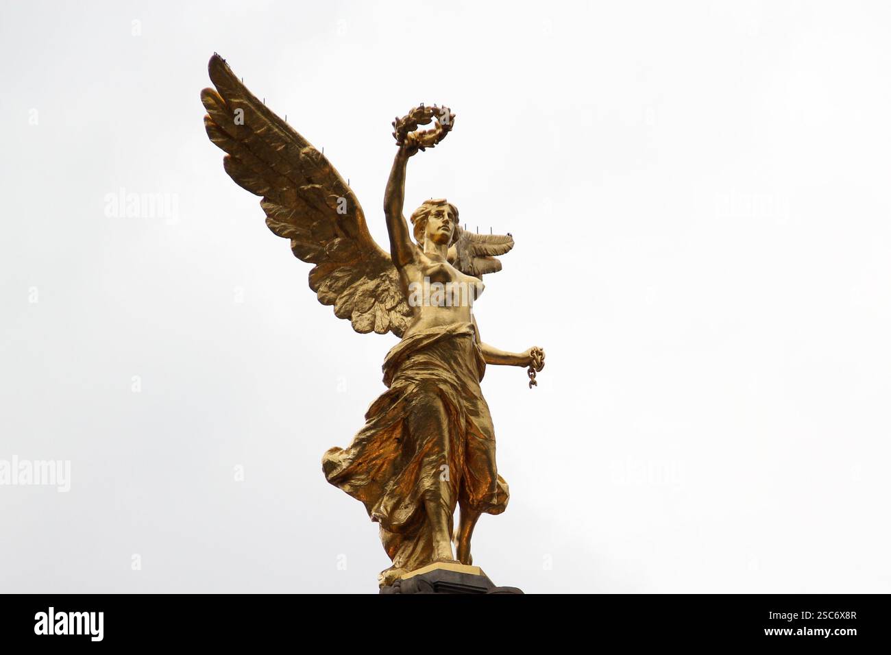 Mexico City, Mexico - Aug 23 2023: The Angel of Independence Monument ...