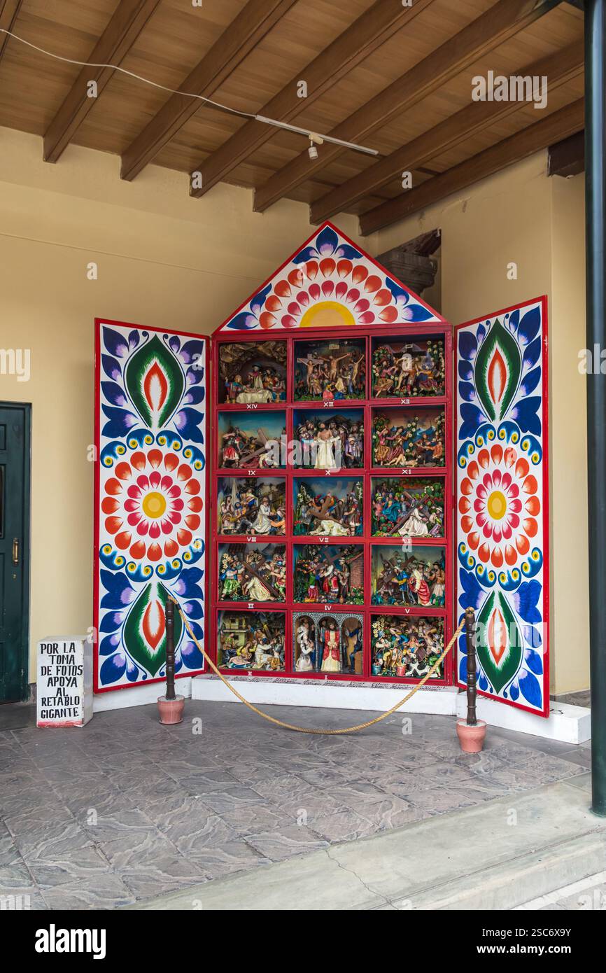 Giant Retablo near Huamanga Main Square - Ayacucho, Peru Stock Photo ...