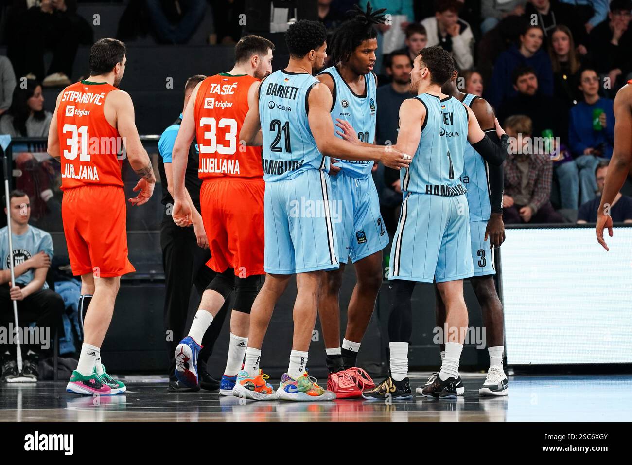 Veolia Towers Hamburg beim Huddle, Jordan Barnett (Veolia Towers ...