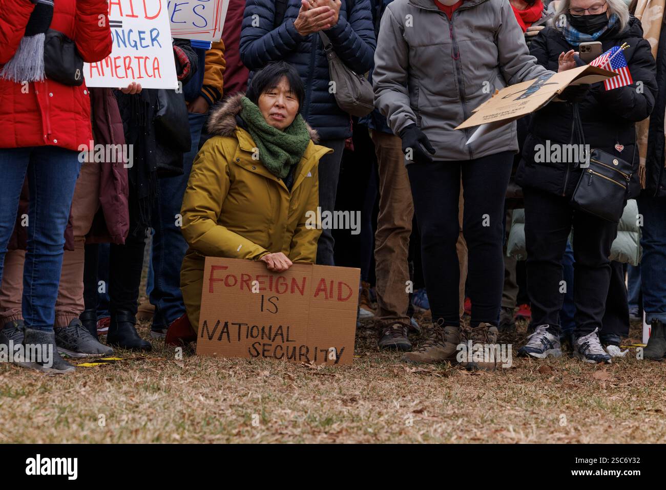 Washington, United States. 05th Feb, 2025. Protesters rallying in ...